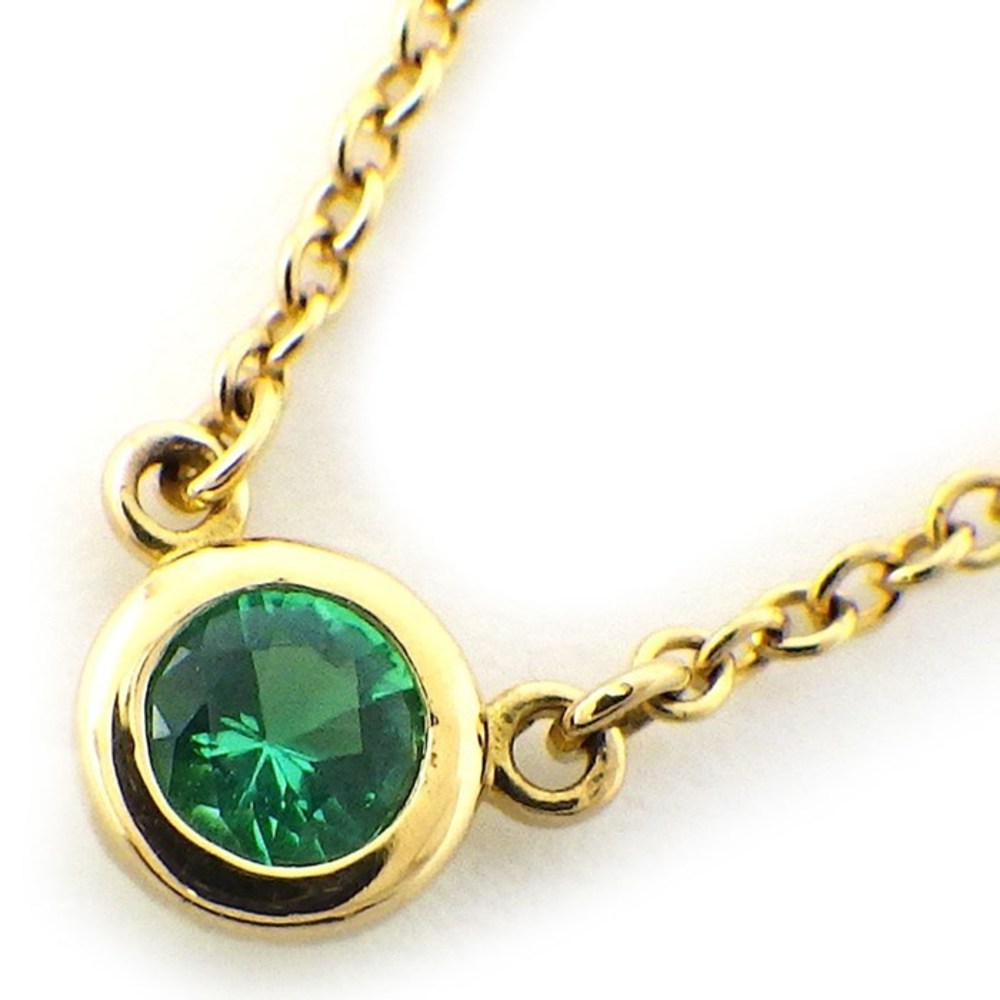 Tiffany Color By The Yard Emerald Necklace Yellow Gold - Gem